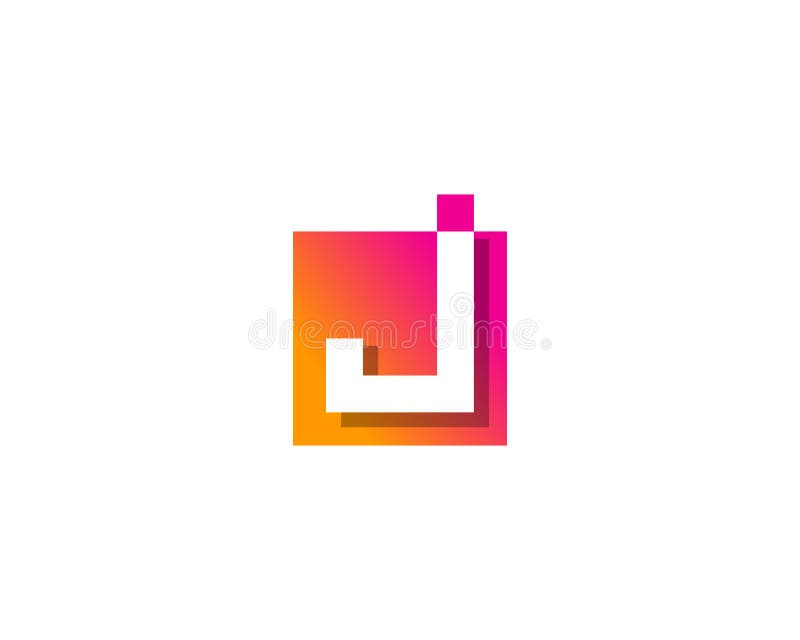 Letter J Pixel Icon Logo Design Element Stock Illustrations – 126 ...