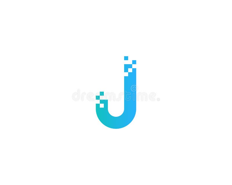 Letter J Pixel Icon Logo Design Element Stock Illustrations – 126 ...