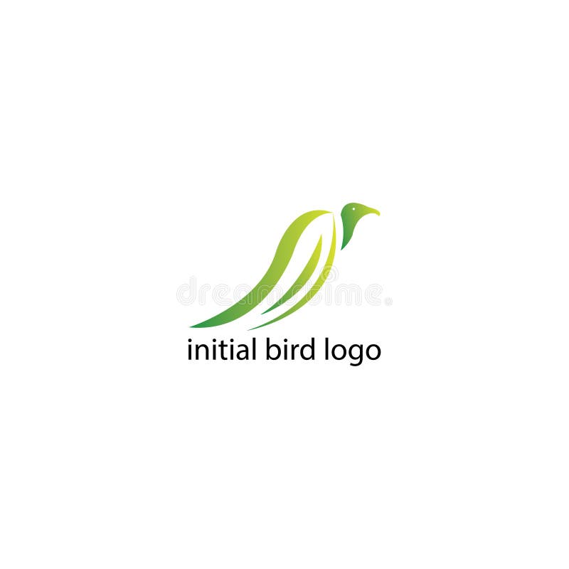 Letter J Illustration Bird Logo Design Vector Template Stock Vector ...