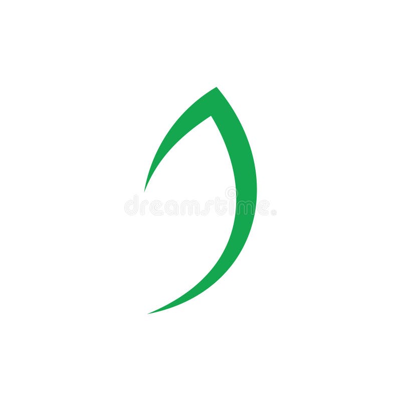 Letter J Leaf Simple Logo Vector Stock Vector - Illustration of ...