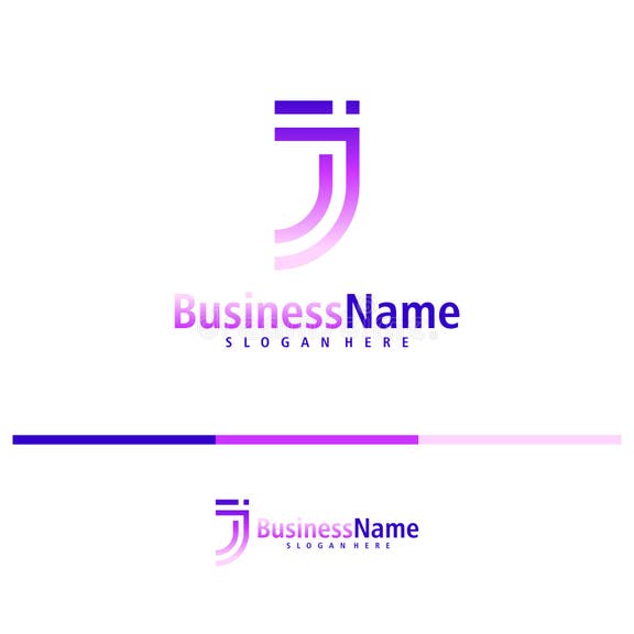 Letter J Logo Design Vector. Creative Initial J Logo Concepts Template ...
