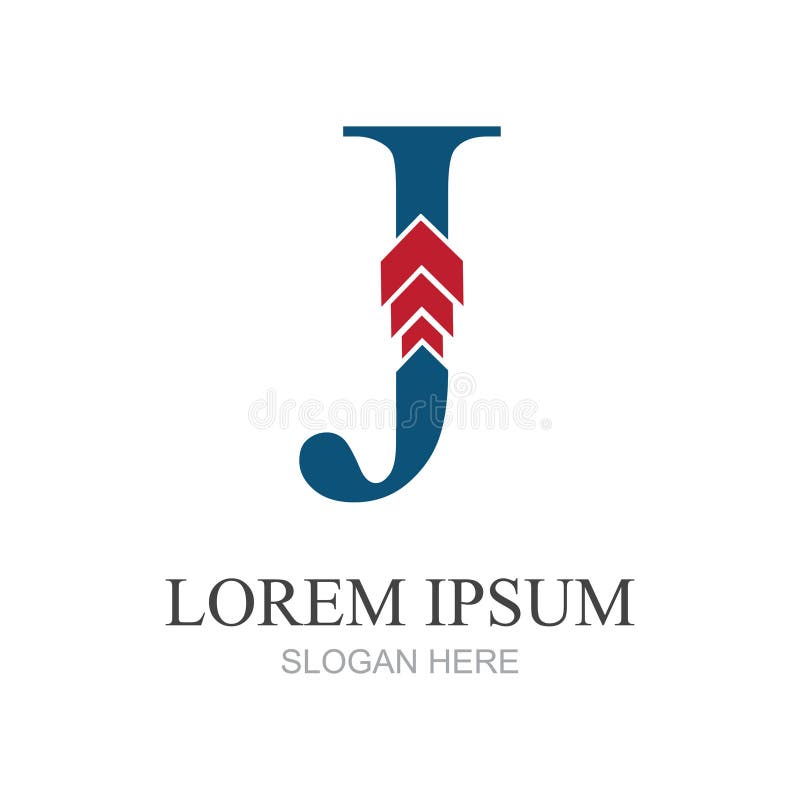 Letter J Logo Icon Design Template Elements Stock Vector - Illustration ...