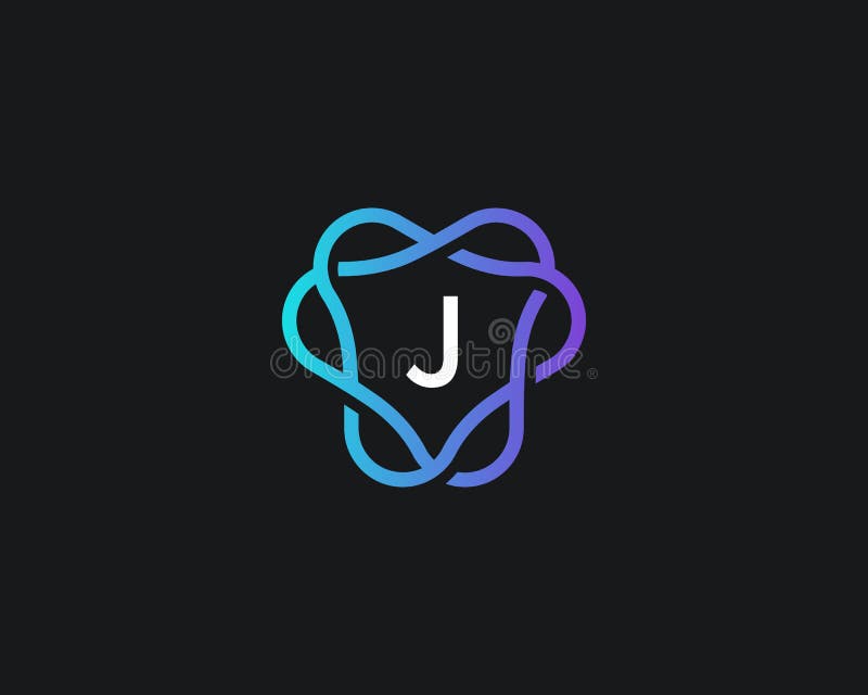 Letter J Monogram Minimal Stock Illustrations – 2,446 Letter J Monogram ...