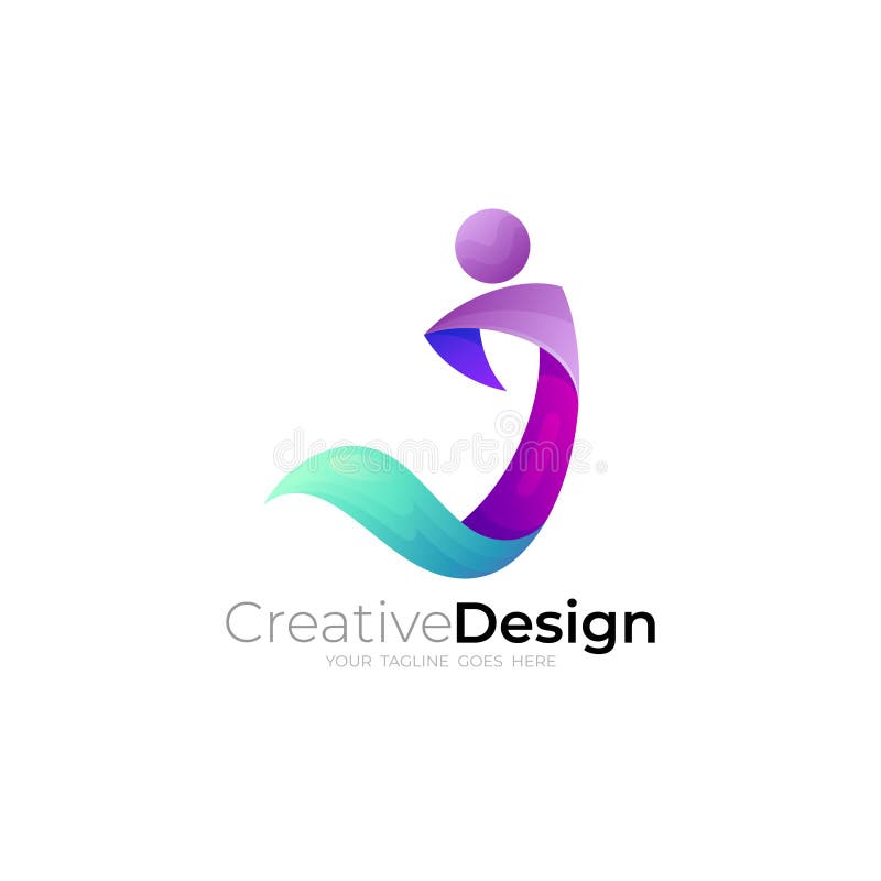 Letter J Logo Template, Business Icon with Letter J Stock Vector ...