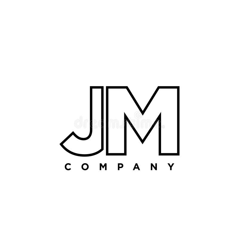 Letter J and M, JM Logo Design Template. Minimal Monogram Initial Based ...