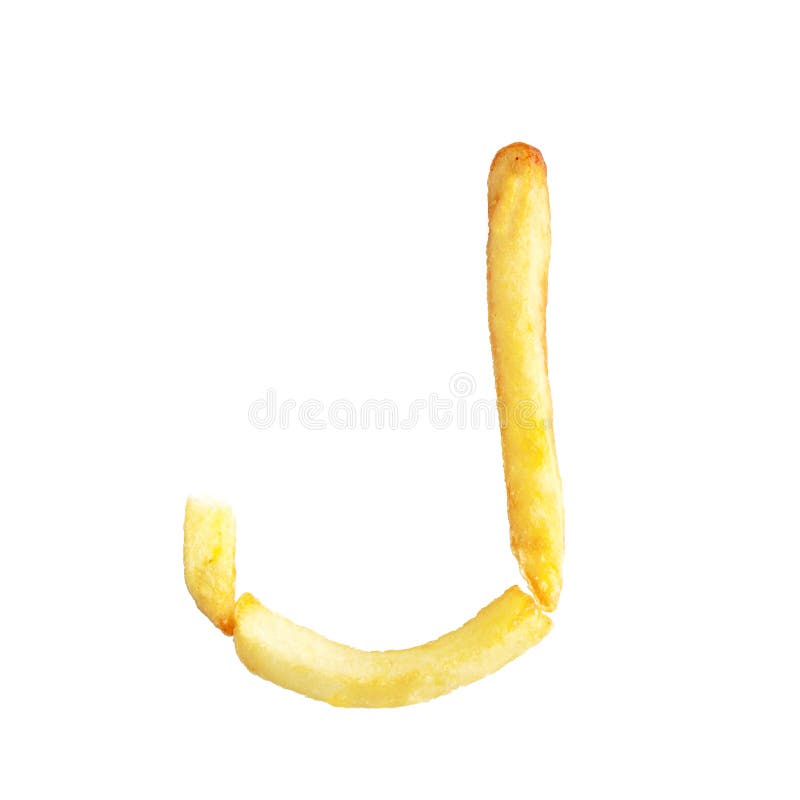 Letter X Made of French Fries Stock Image - Image of golden, design ...