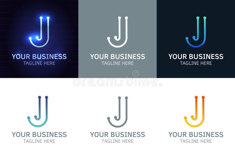 Letter J Minimal Logo Icon Design. Vector Template Graphic Elements ...