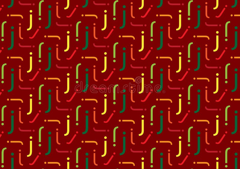 Letter J Pattern in Different Colored Shades for Wallpaper Stock ...