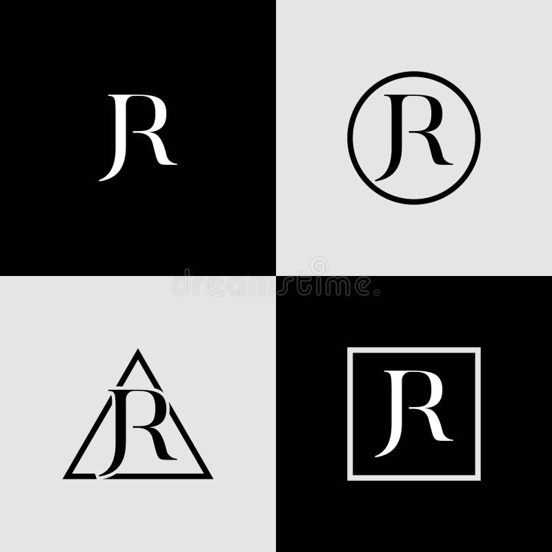 Letter J and R logo design stock vector. Illustration of company ...
