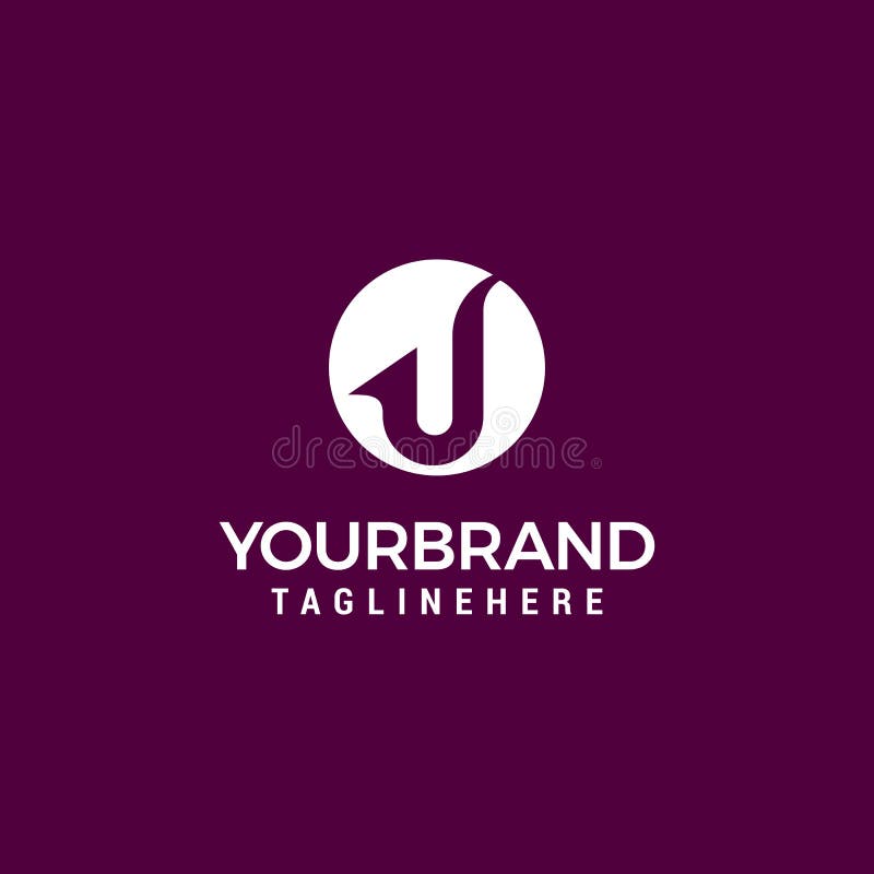 Letter J and Saxophone Music Note Logo Design Template Vector Stock ...
