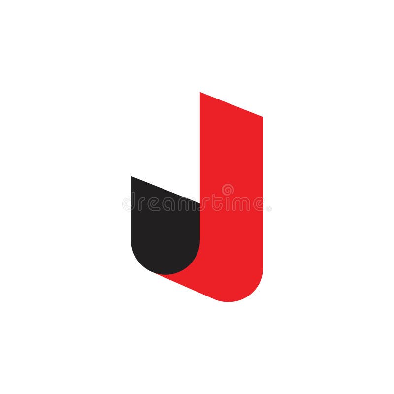 Letter J Simple 3d Logo Vector Stock Vector - Illustration of flat ...