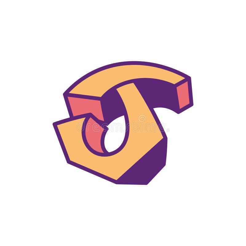 Letter J Style Graffiti Colorful Icon Vector Design Template Stock ...