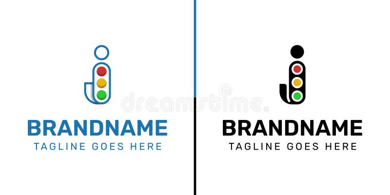 Letter J Traffic Light Logo Set, for in Technology, Navigation ...