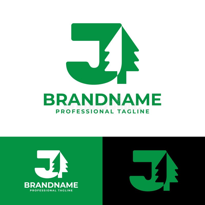 Letter J Tree Logo, for Any Environmental Brands with J Initial Stock ...