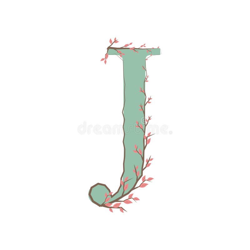 Letter J. Vector Illustration Decorative Design Stock Vector ...