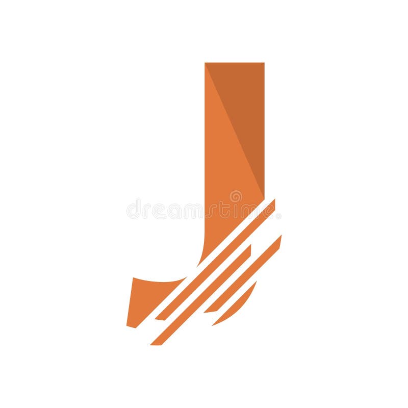 Letter J. Vector Illustration Decorative Design Stock Vector ...