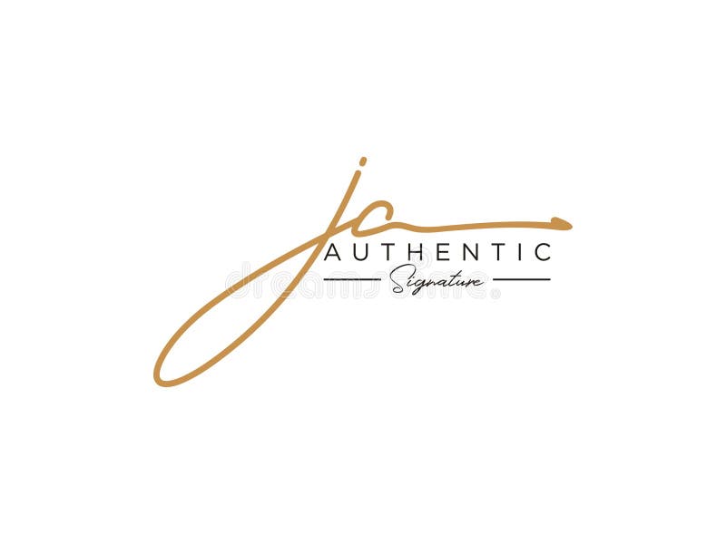 Letter JA Signature Logo Template Vector Stock Vector - Illustration of ...