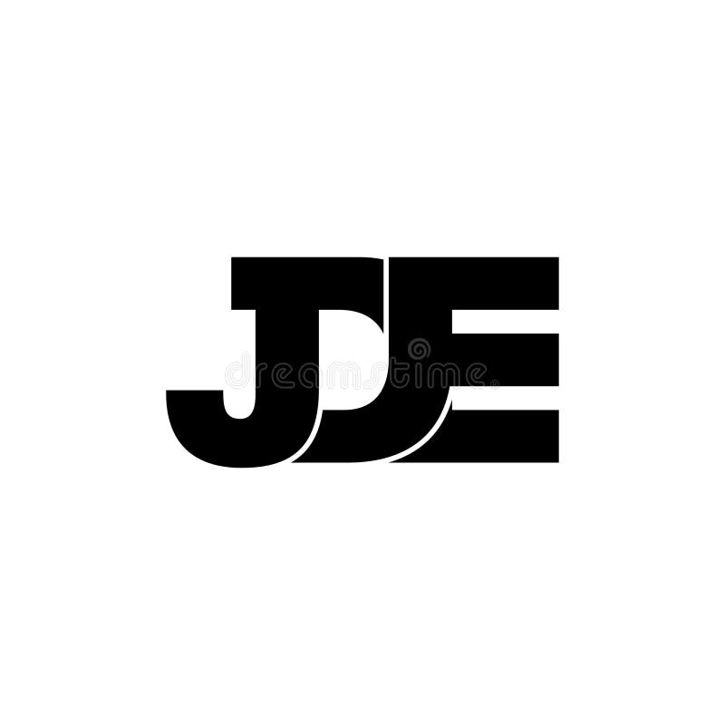Letter JDE Simple Monogram Logo Icon Design. Stock Vector ...
