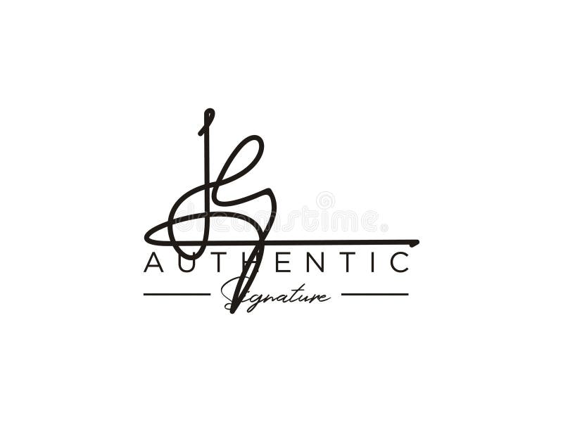 Letter JE Signature Logo Template Vector Stock Vector - Illustration of ...