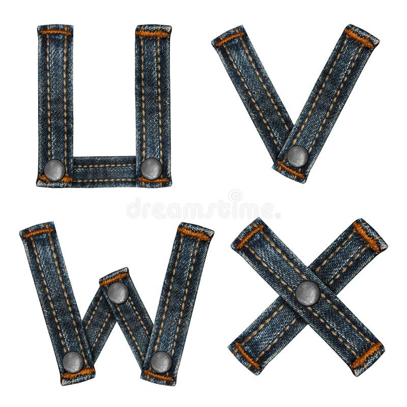Letter of jeans alphabet stock photo. Image of cotton - 25419902