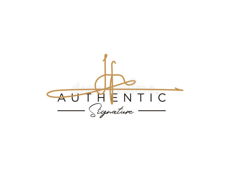 Letter JF Signature Logo Template Vector Stock Vector - Illustration of ...