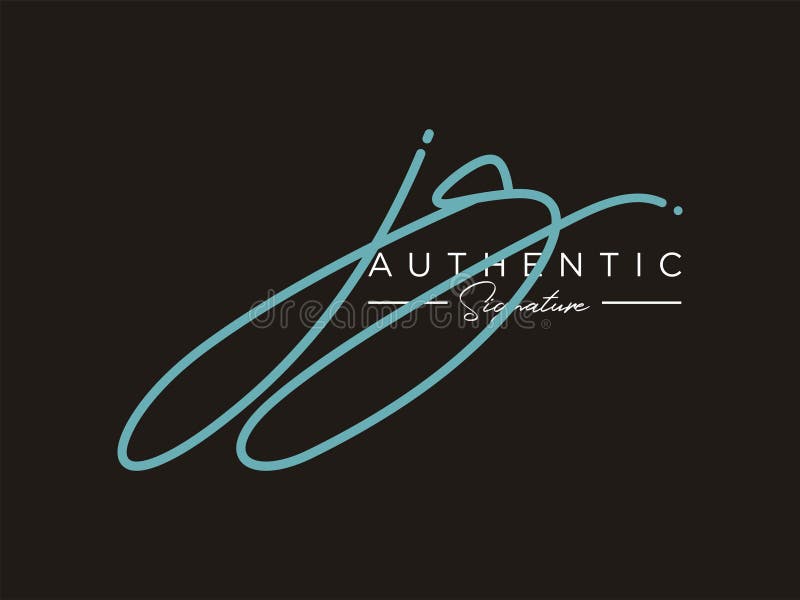 Letter JG Signature Logo Template Vector Stock Vector - Illustration of ...