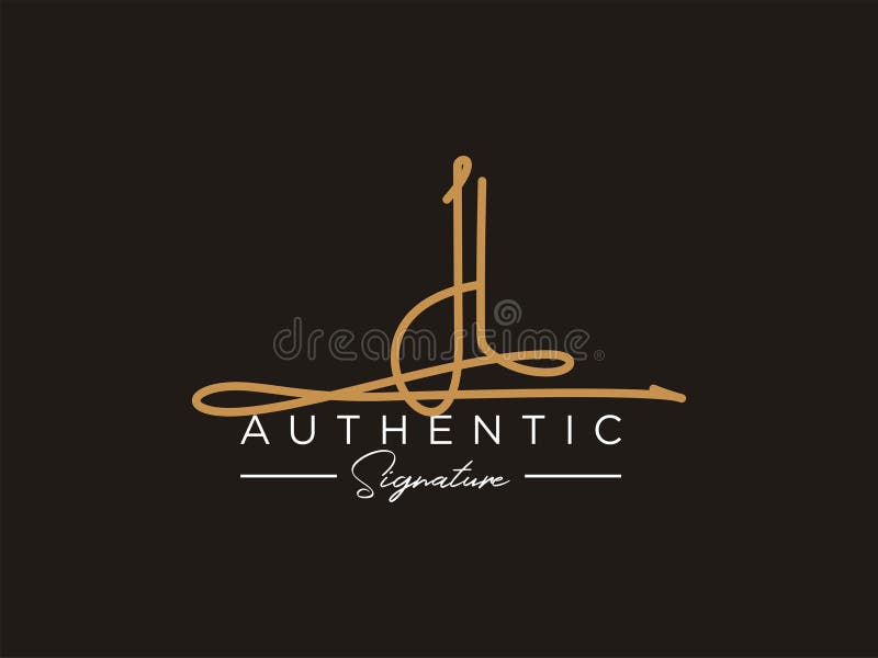 Letter JL Signature Logo Template Vector Stock Vector - Illustration of ...
