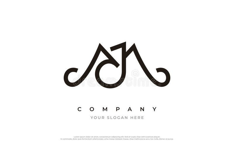 Letter Jm Logo Stock Illustrations – 1,115 Letter Jm Logo Stock ...