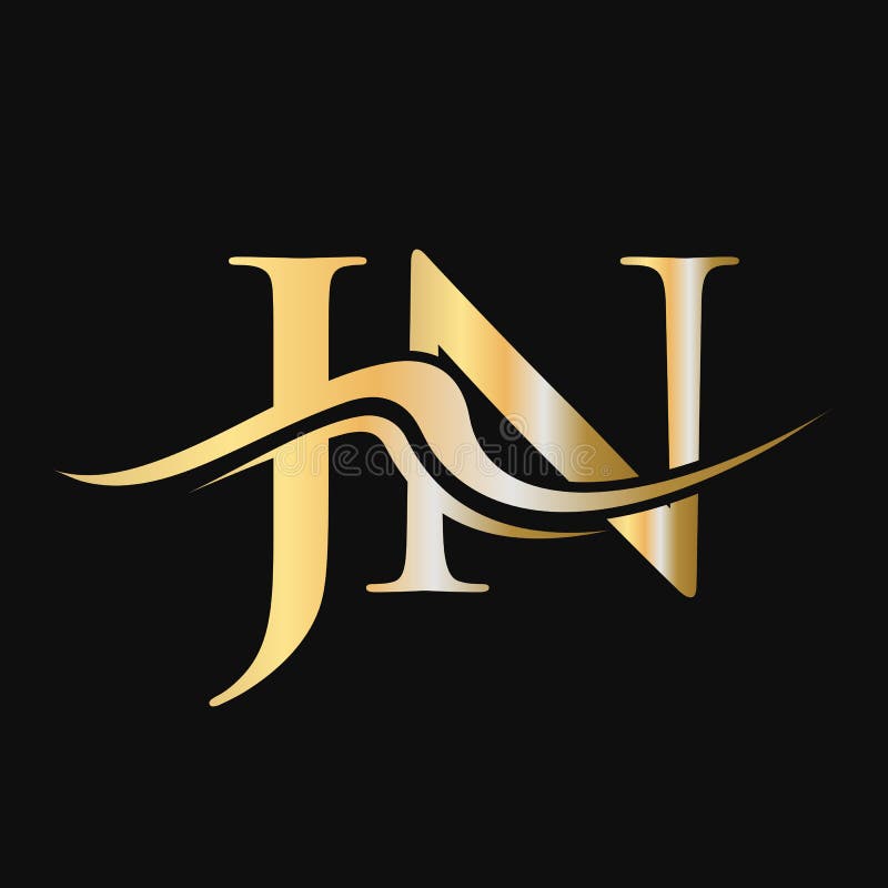 Letter JN Logo Design. Initial JN Logotype Template for Business and ...