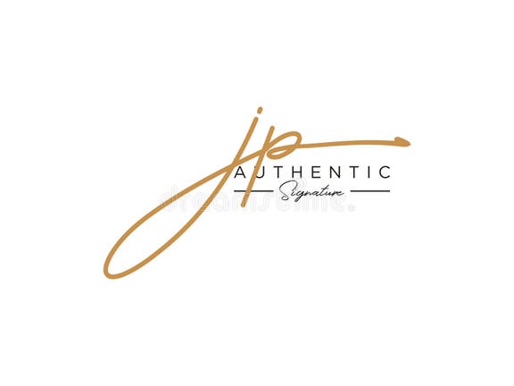 Letter JP Signature Logo Template Vector Stock Vector - Illustration of ...