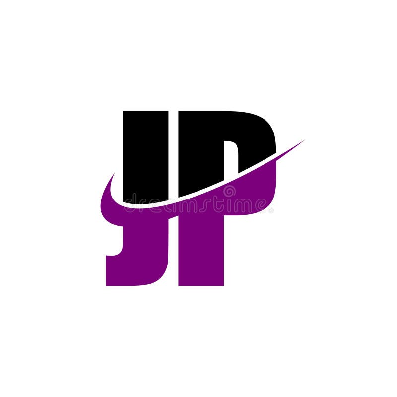 Letter JP Simple Monogram Logo Icon Design. Stock Vector - Illustration ...