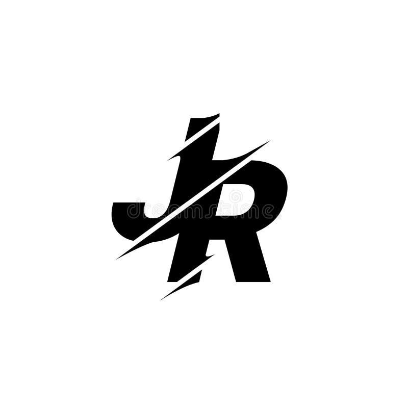 Letter JR logo stock illustration. Illustration of brand - 290834932