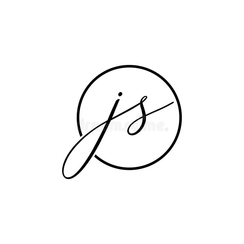 Letter JS Simple Logo Icon Design Vector. Stock Vector - Illustration ...
