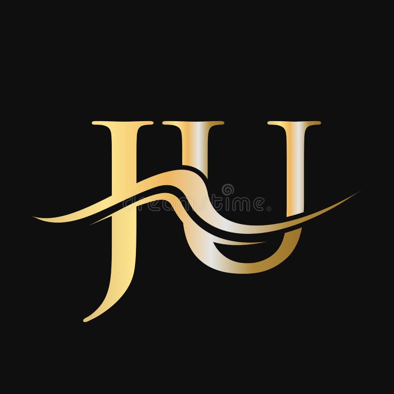 Letter JU Logo Design. Initial JU Logotype Template for Business and ...
