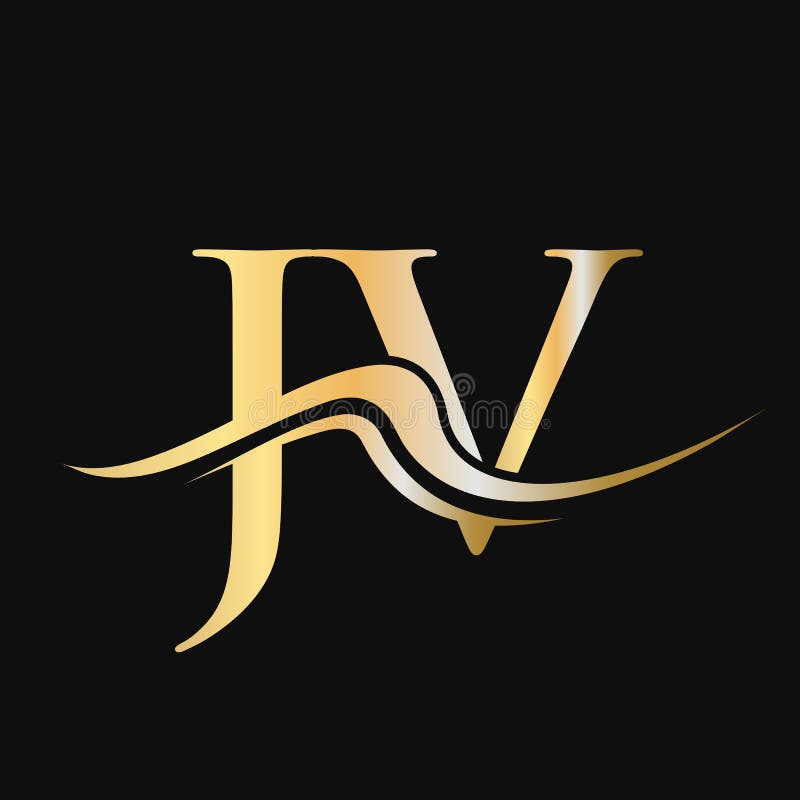 Letter JV Logo Design. Initial JV Logotype Template for Business and ...