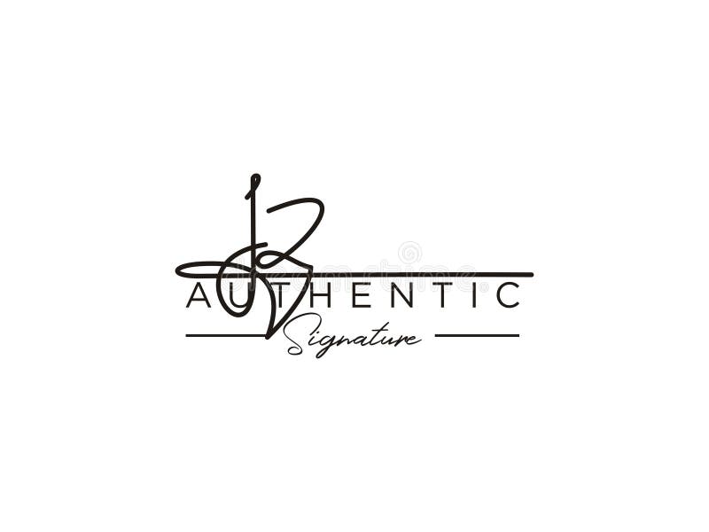 Letter JZ Signature Logo Template Vector Stock Vector - Illustration of ...