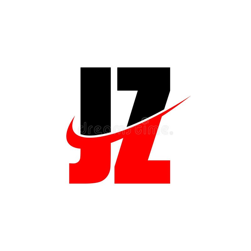 Lette JZ Simple Monogram Logo Icon Design. Stock Vector - Illustration ...