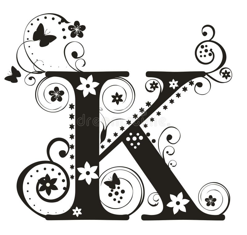 Fancy Letter K Clipart