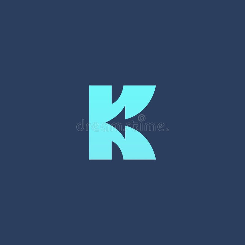Letter K Arrow Logo Design. K Initial Logo Stock Vector - Illustration ...