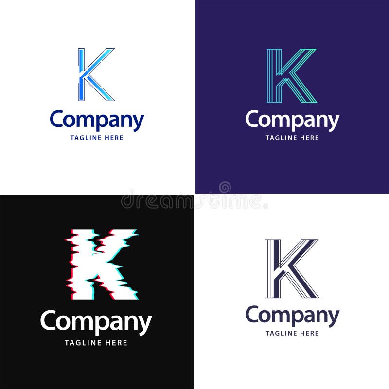 Letter K Big Logo Pack Design Creative Modern Logos Design for Your ...