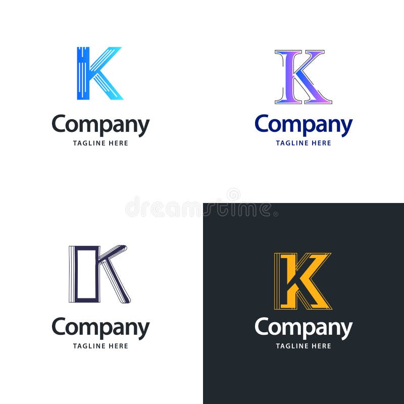 Letter K Big Logo Pack Design Creative Modern Logos Design for Your ...
