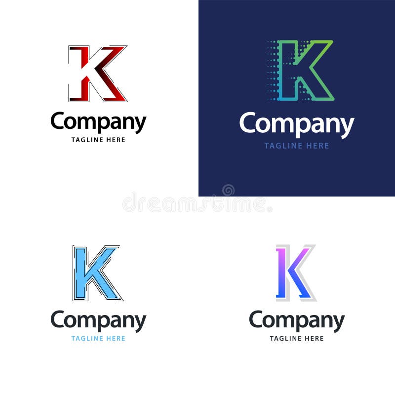 Letter K Big Logo Pack Design Creative Modern Logos Design for Your ...