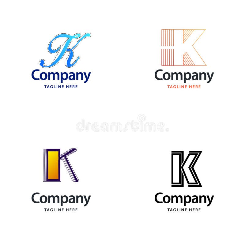 Letter K Big Logo Pack Design Creative Modern Logos Design for Your ...