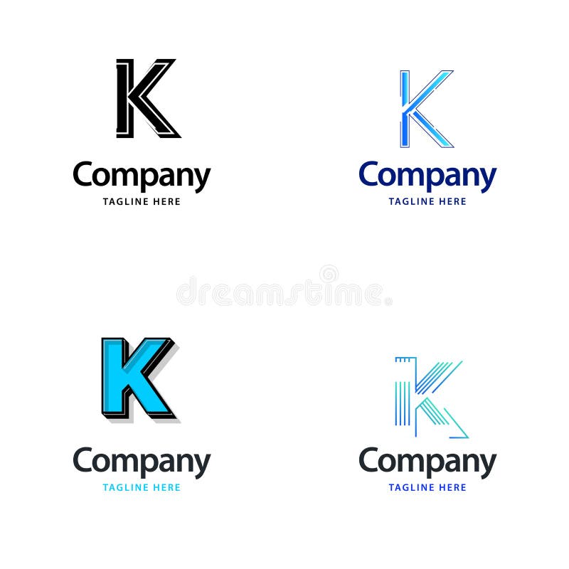 Letter K Big Logo Pack Design Creative Modern Logos Design for Your ...