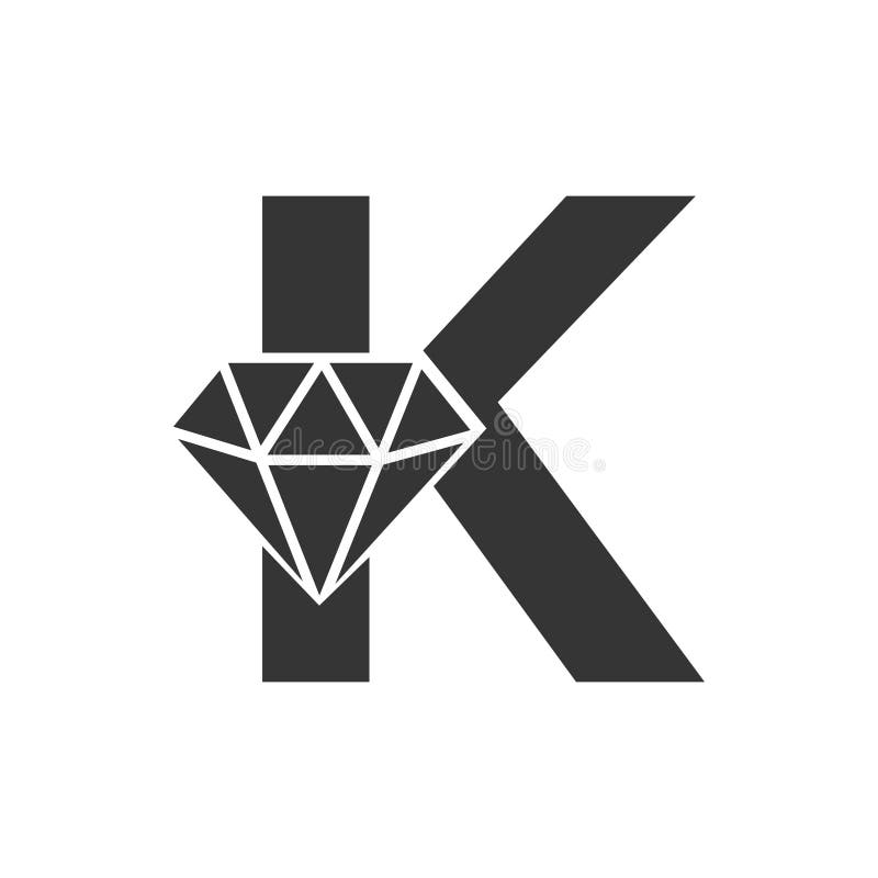 Letter K Diamond Logo Design Stock Illustrations – 566 Letter K Diamond ...