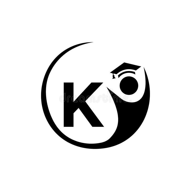 Letter K Education Logo Template. Education Logo on K Letter, Initial ...