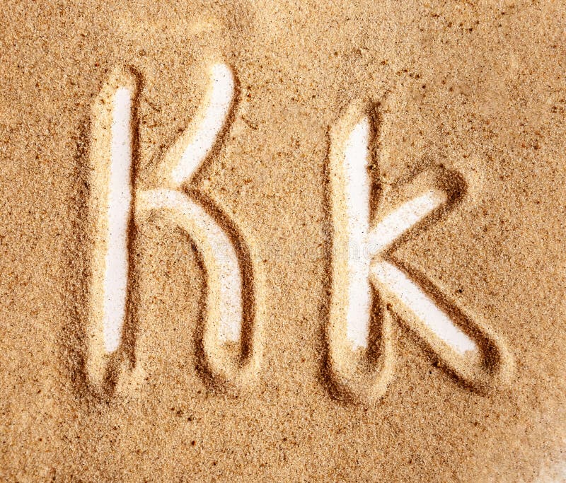 Letter T. English Handwritten Alphabet in the Sand Stock Image - Image ...