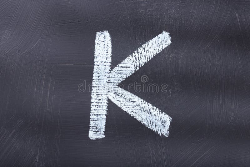 Letter K - Hand Drawn Alphabet Font Stock Photo - Image of signs ...