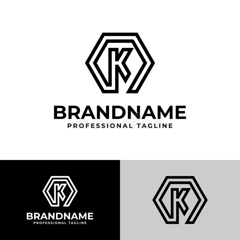 Letter K Hexagonal Logo, Suitable for Any Business Related To Hexagonal ...