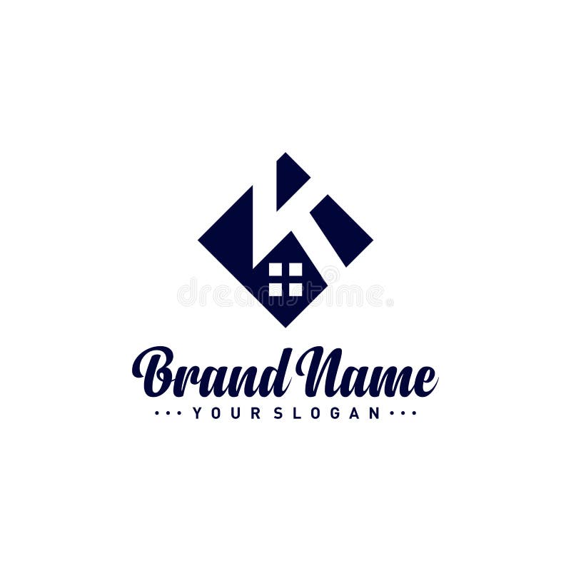 Letter K House Logo Vector Template. Creative K Home Logo Design ...